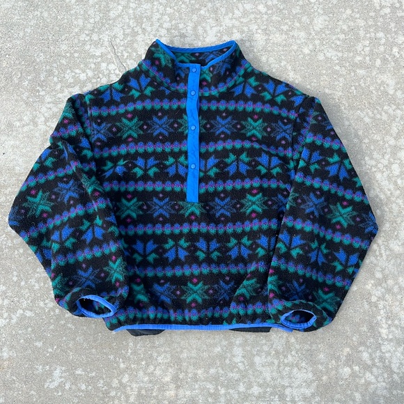 L.L. Bean | Jackets & Coats | Vintage 99s Ll Bean Pattern Fleece ...